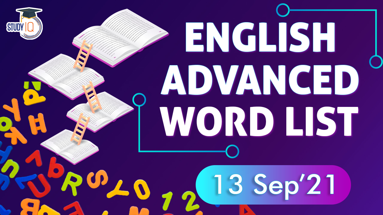 Daily Word List (English Vocabulary) – 13th Sep '21 | Free PDF Download